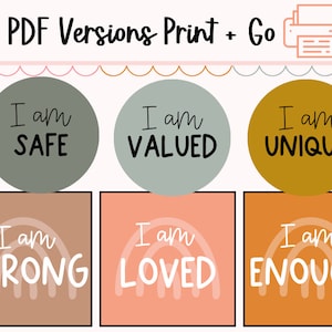 Affirmation Station, Positive Affirmations, Boho Rainbow, Classroom ...