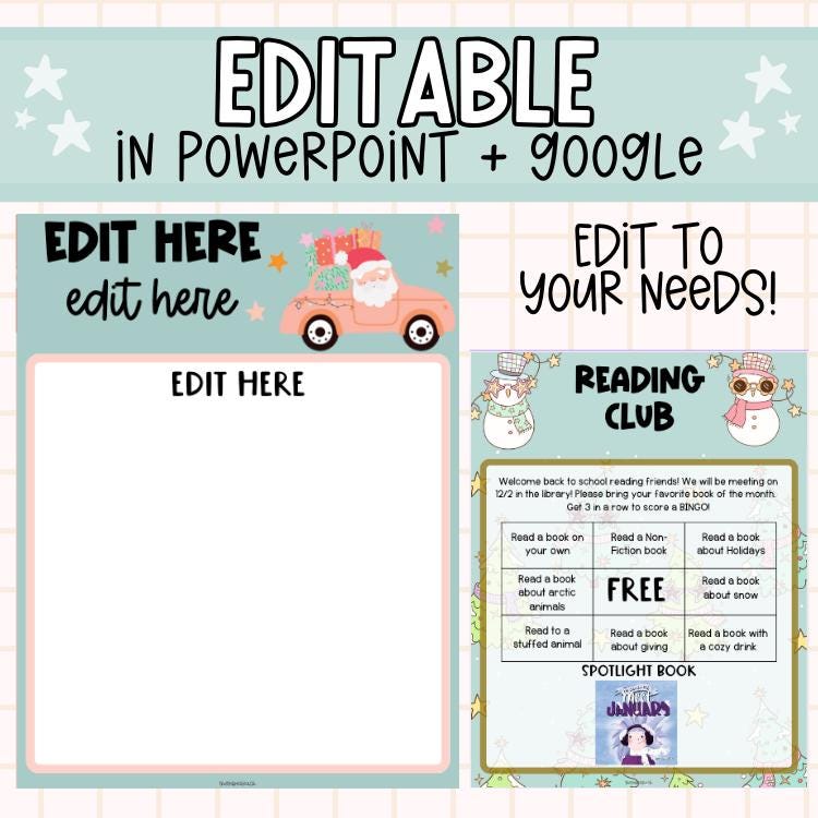 Winter Newsletters, Newsletter Template, Class Newsletter, Editable ...