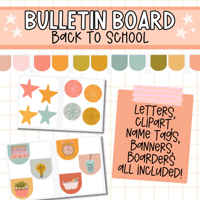 Back to School Classroom Decor Bundle, Bulletin Board, Posters ...