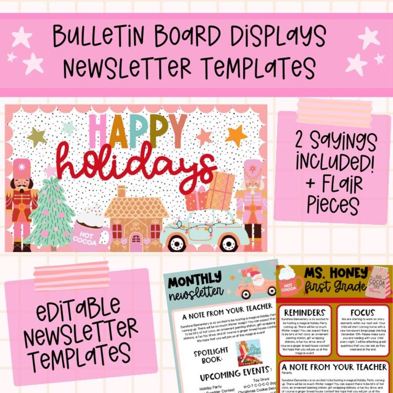 Christmas Classroom Decor Bundle, Christmas Bulletin Board, Christmas ...