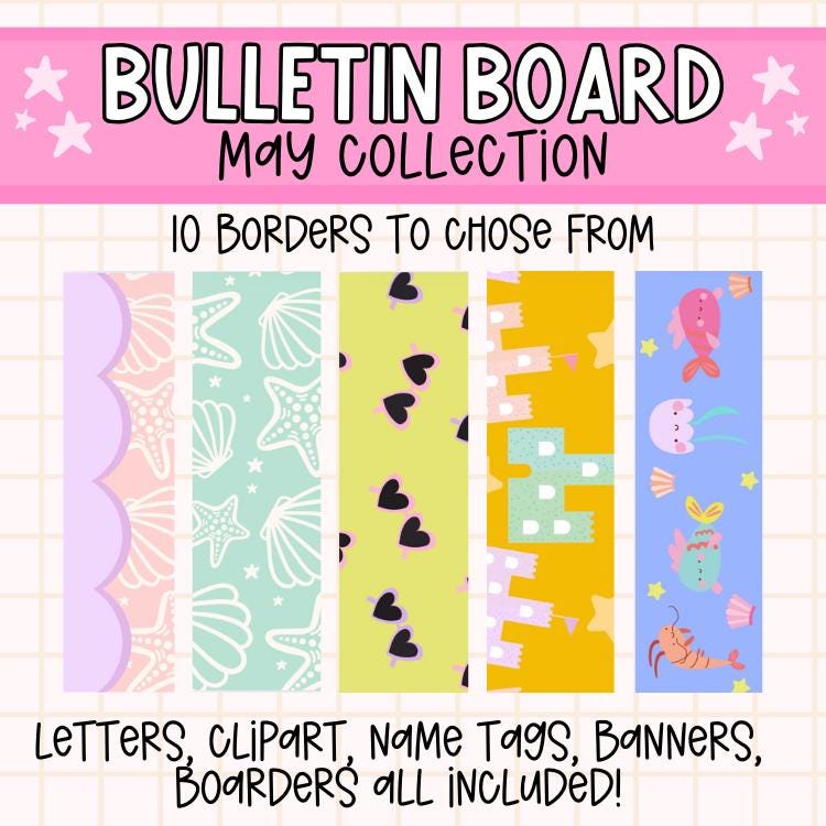 May Bulletin Board, Editable Posters, Bulletin Board, Classroom ...