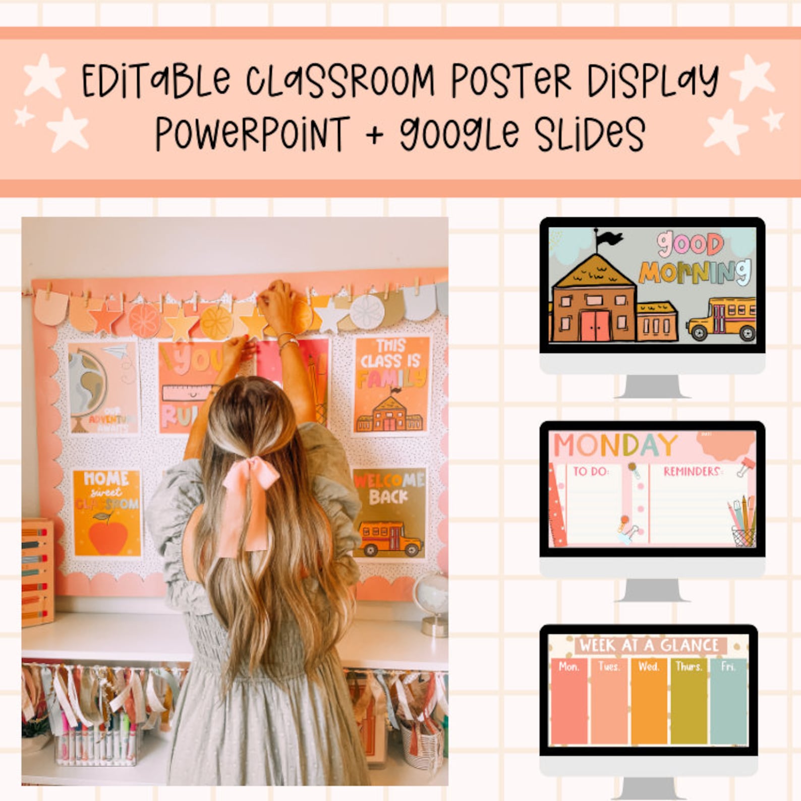 Back to School Classroom Decor Bundle, Bulletin Board, Posters ...