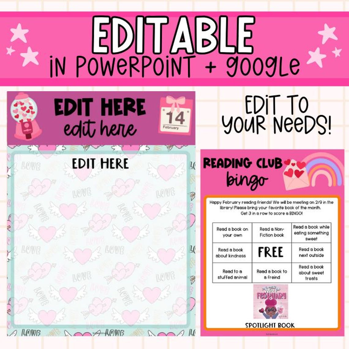 Valentines Newsletters, Newsletter Template, Class Newsletter, Editable ...