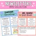 May Newsletters, End of Year Newsletter Template, Class Newsletter ...