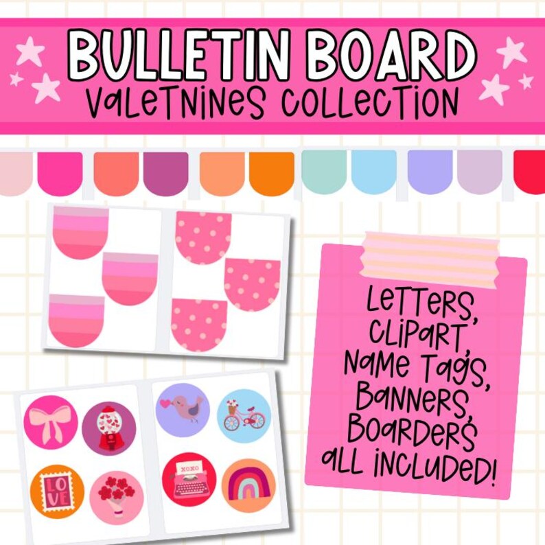 Valentine's Day Bulletin Board, Editable Posters, Bulletin Board ...