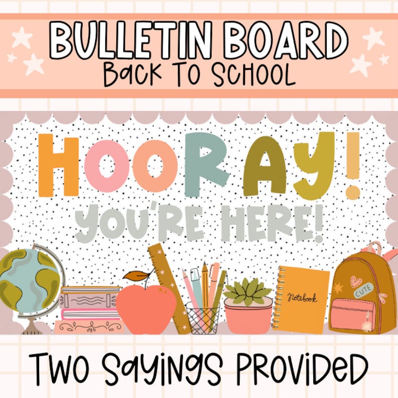 Back to School Bulletin Board, Classroom Decor, Bulletin Board, Back to ...