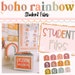 Classroom Motivational Posters, Classroom Posters, Boho Rainbow ...