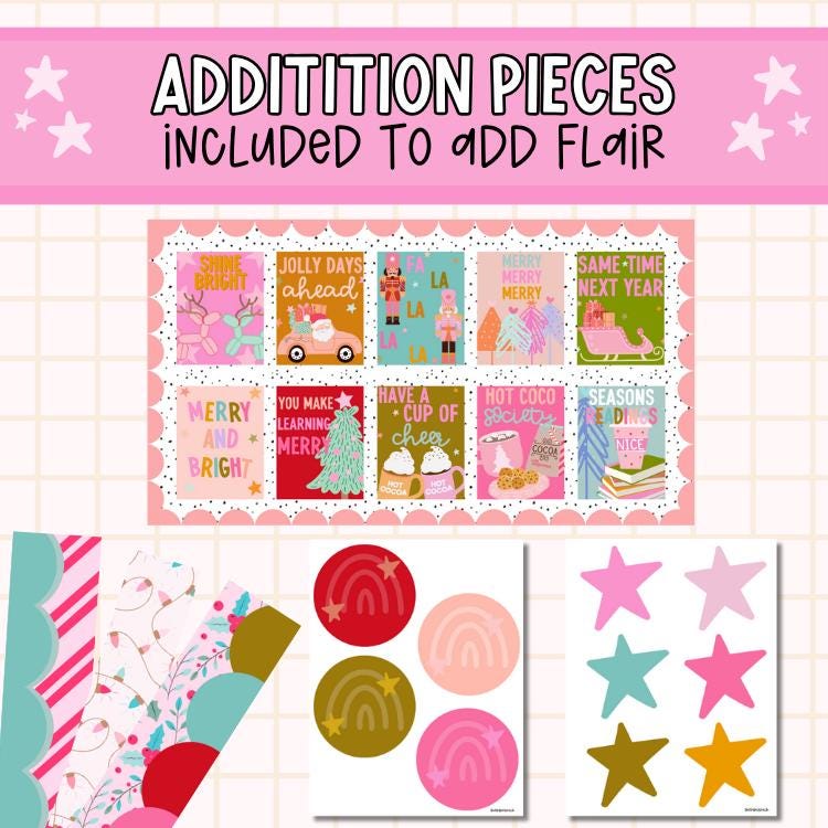 Christmas Bulletin Board, Editable Posters, Classroom Decor, Bulletin ...