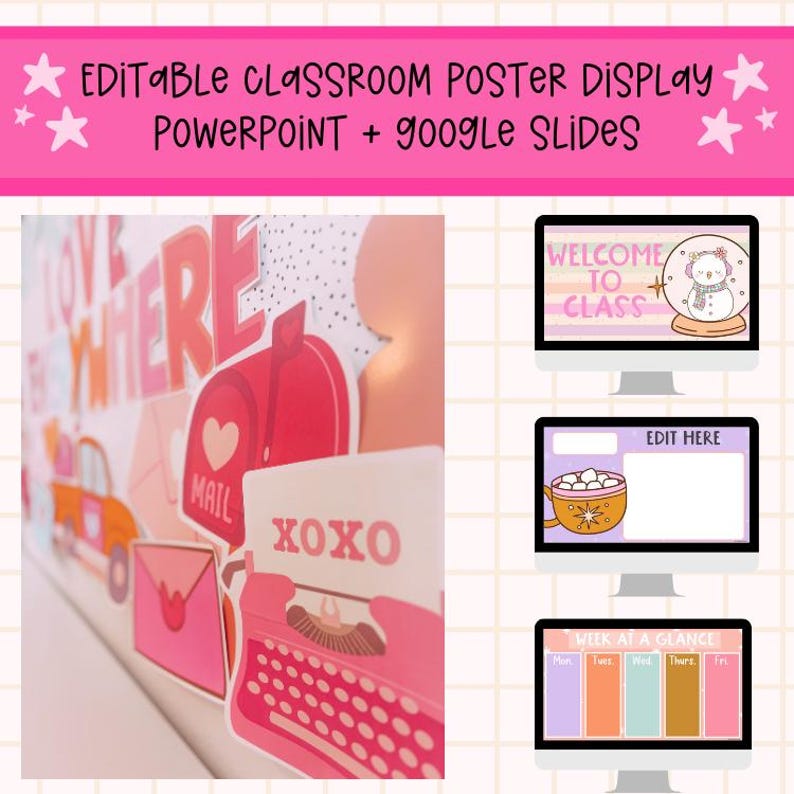 Valentine's Day Classroom Decor Bundle, February Bulletin Board ...