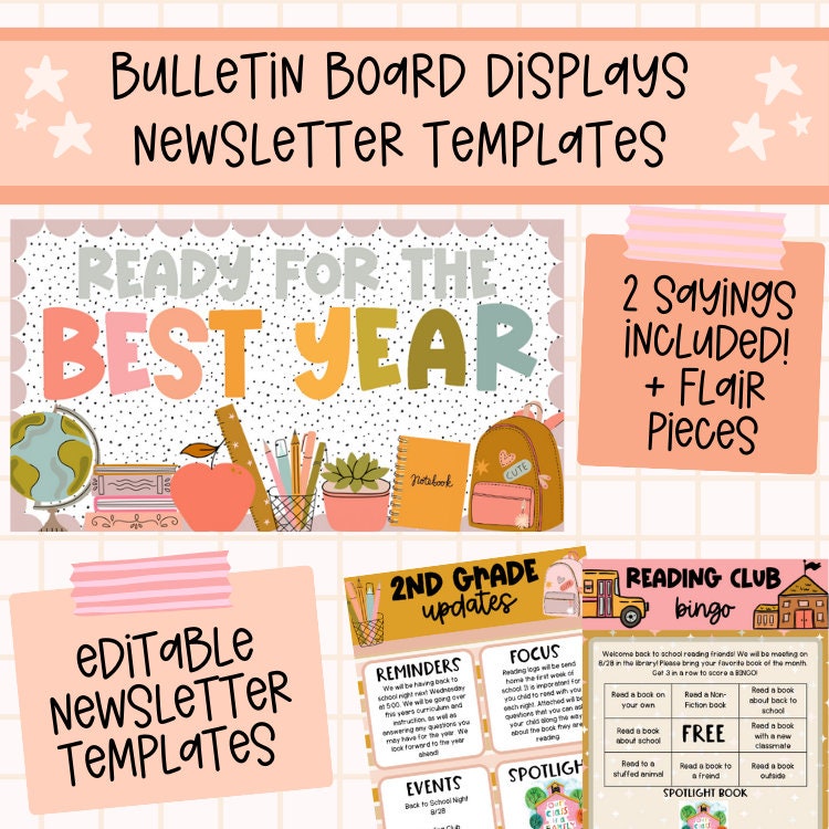 Back to School Classroom Decor Bundle, Bulletin Board, Posters ...