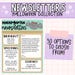 Halloween Newsletters, Newsletter Template, Class Newsletter, Editable ...