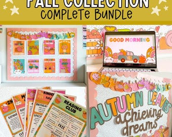 Fall Classroom Decor Bundle, Bulletin Board, Classroom Slides, Posters ...
