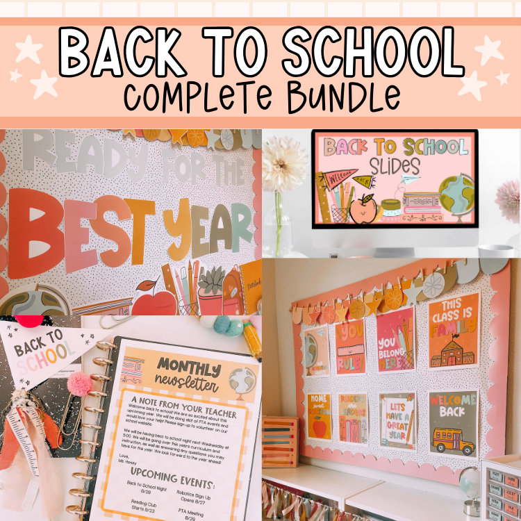 Back to School Classroom Decor Bundle, Bulletin Board, Posters ...
