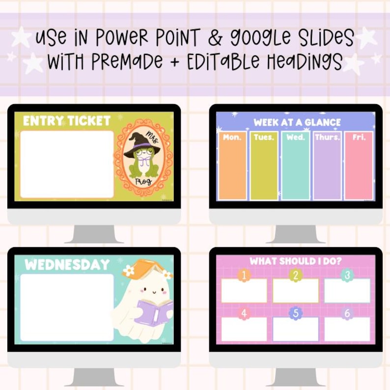 Halloween Slides, Classroom Slides, Daily Slides, Classroom ...
