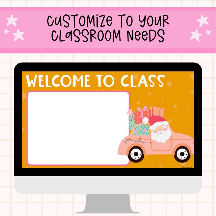 Christmas Classroom Slides, Daily Slides, Editable Slide Templates ...