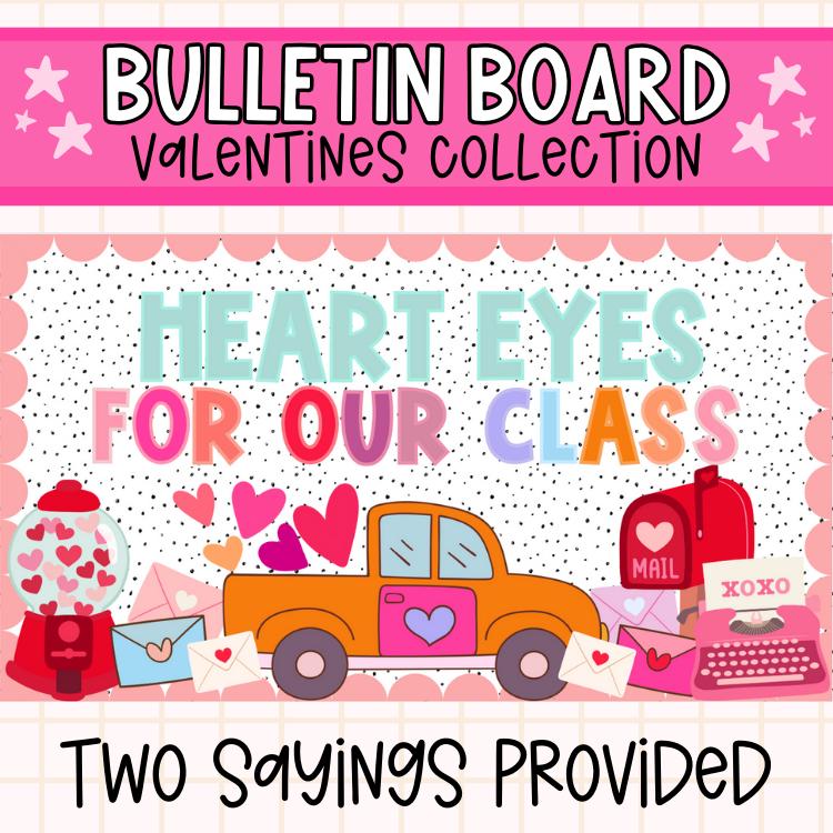 Valentine's Day Bulletin Board, Editable Posters, Bulletin Board ...