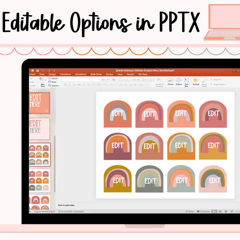 Student Files, File System, Classroom Files, Student Mailbox, Boho ...