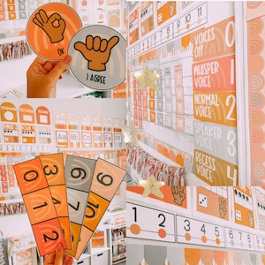 Boho Rainbow Classroom Decor Bundle, Editable, Calm Classroom Decor ...