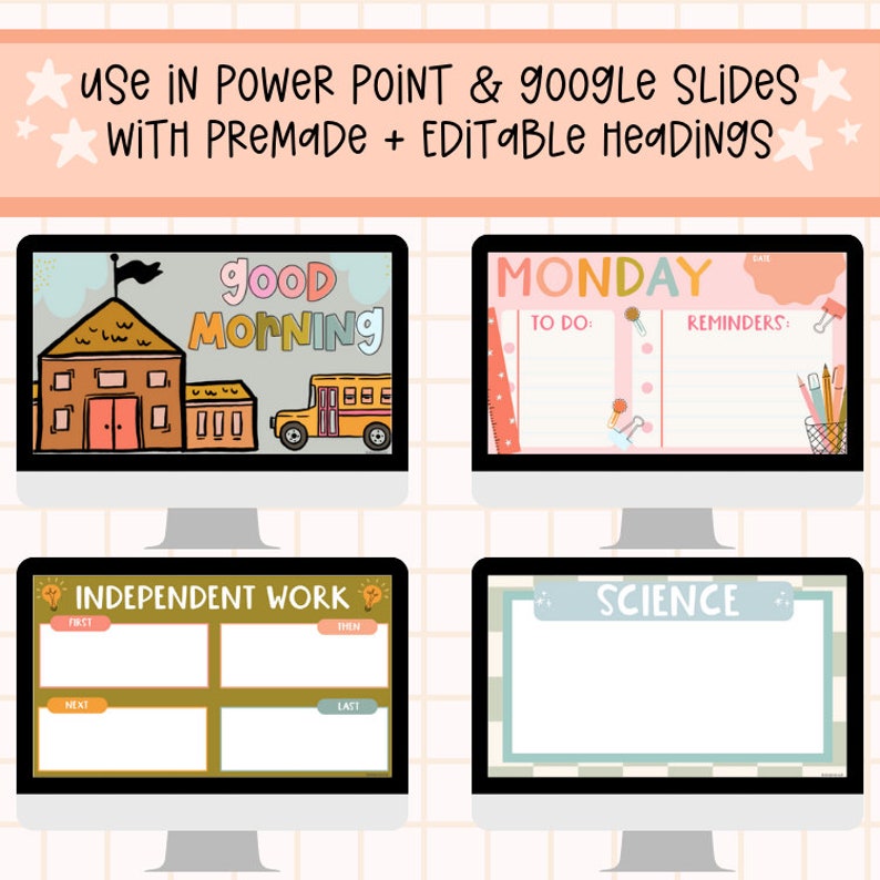 Classroom Slides, Daily Slides, Back to School Slides, Classroom ...