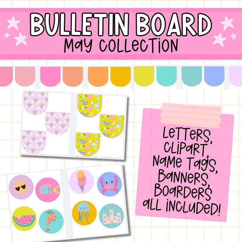 May Bulletin Board, Editable Posters, Bulletin Board, Classroom ...