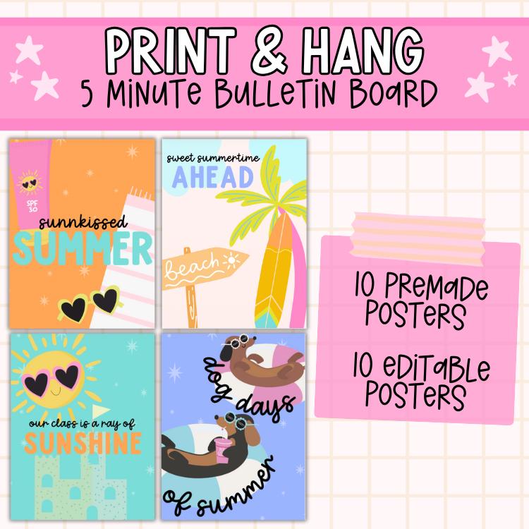 May Bulletin Board, Editable Posters, Classroom Decor, Bulletin Board ...