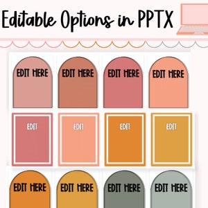 2D + 3D Shape Posters, Boho Rainbow Decor Bundle, Editable Posters ...