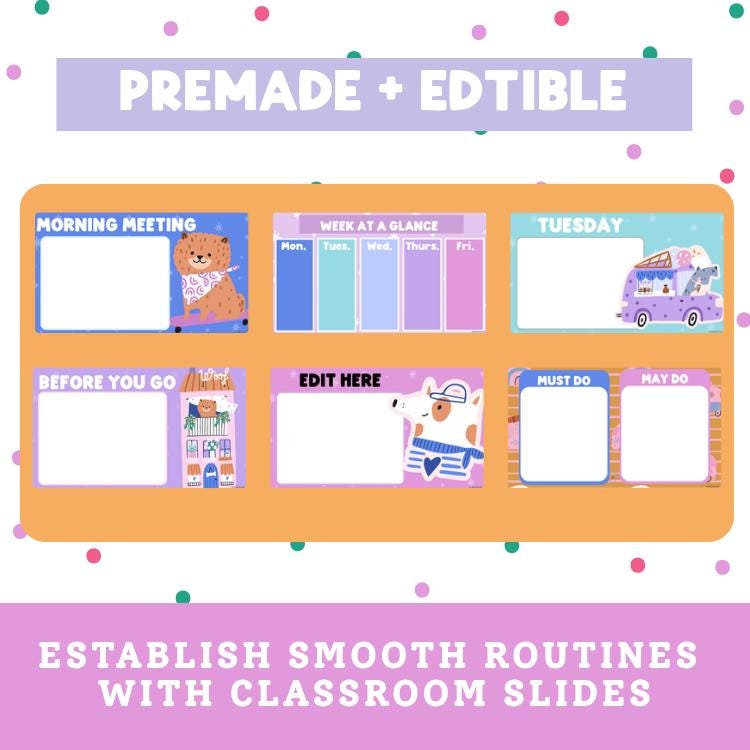 May Classroom Slides, Daily Slides, Editable Slide Template, Classroom ...