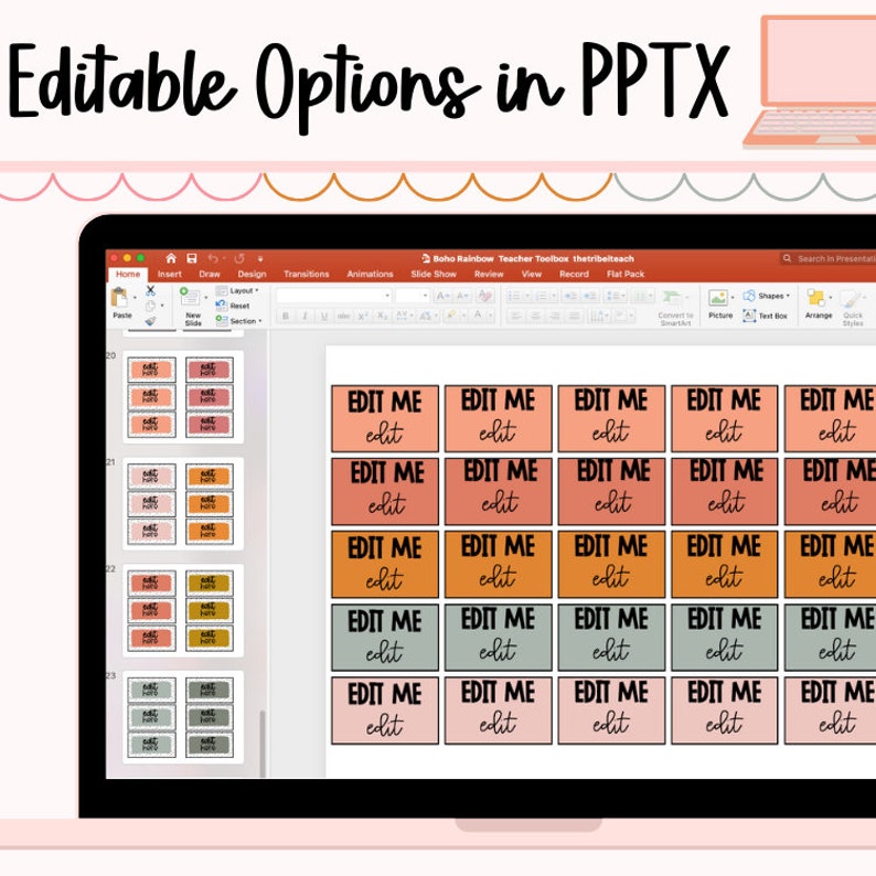 Teacher Toolbox, Editable Labels, Toolbox Labels, Boho Rainbow ...