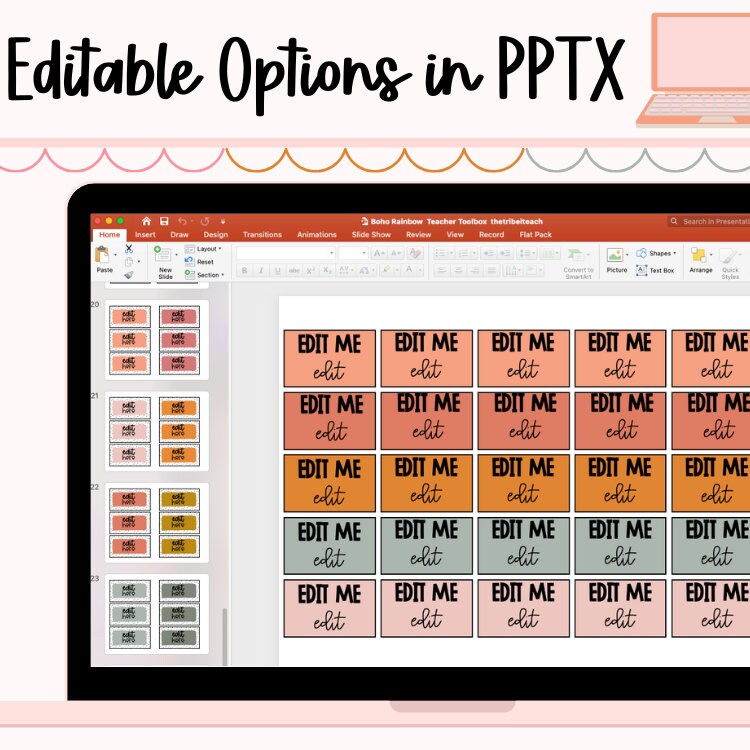 Teacher Toolbox, Editable Labels, Toolbox Labels, Boho Rainbow ...