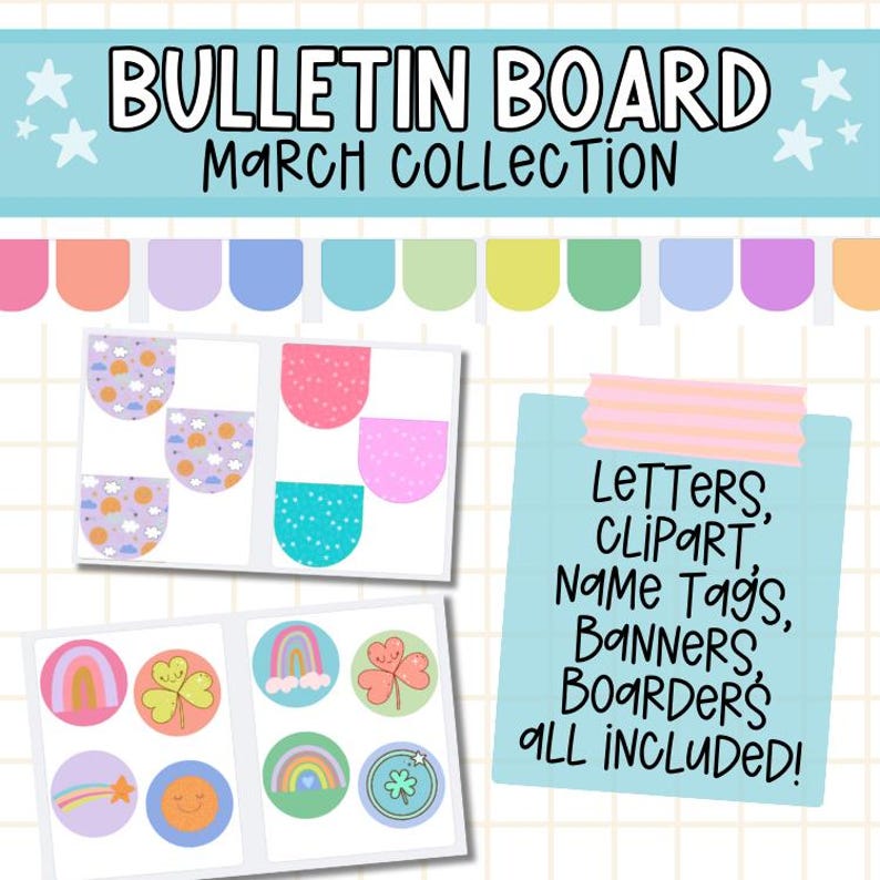 St. Patricks Day Bulletin Board, Editable Posters, Bulletin Board ...