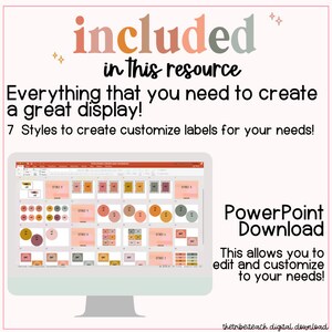 Classroom Labels, Editable Labels, Boho Rainbow, Classroom Organization ...