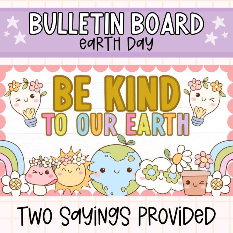Earth Day Bulletin Board, Editable Posters, Bulletin Board, Classroom ...