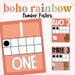 Number Posters, Math Posters, Boho Rainbow, Classroom Organization ...