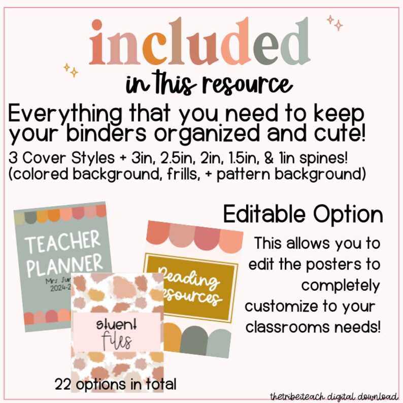 Binder Covers, Boho Rainbow, Calm Classroom Decor, Classroom ...