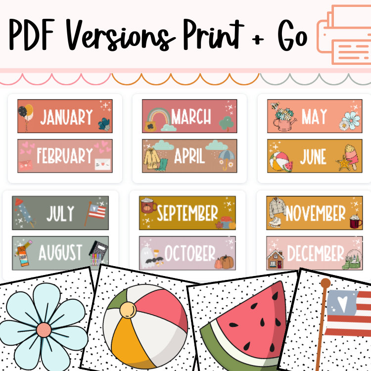 Flip Calendar, Classroom Calendar, Boho Rainbow, Classroom Organization ...