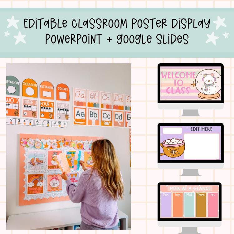 Winter Classroom Decor Bundle, Winter Bulletin Board, Winter Posters ...