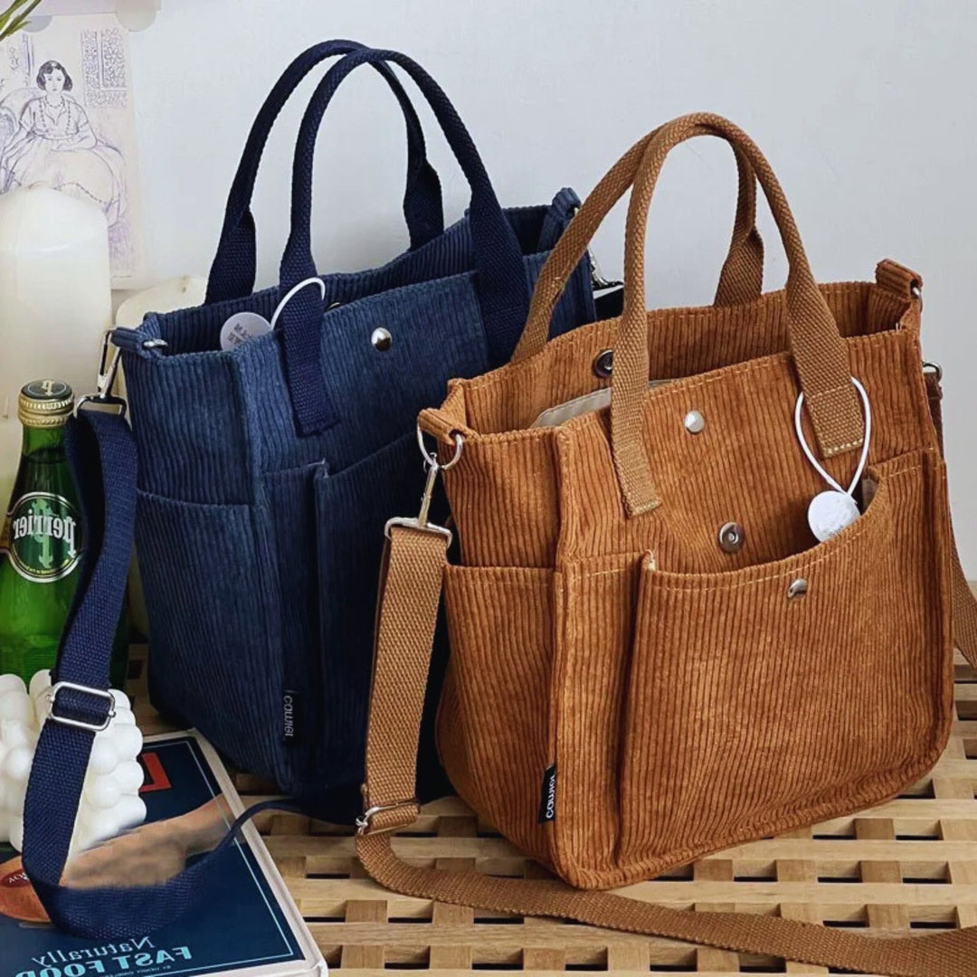Tote Bag Corduroy Bag Corduroy Tote Bag Messenger Bag Shoulder Bag ...