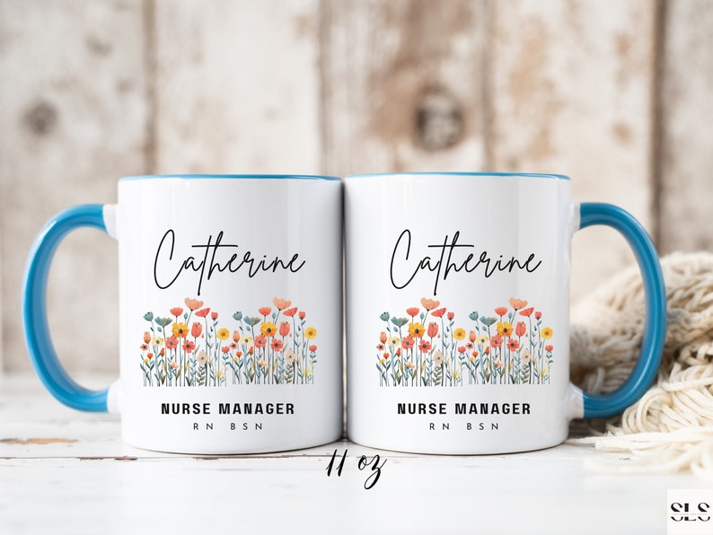 Custom Nurse Mug, Personalized Nurse Coffee Mug, Custom RN Gifts, Nurse ...