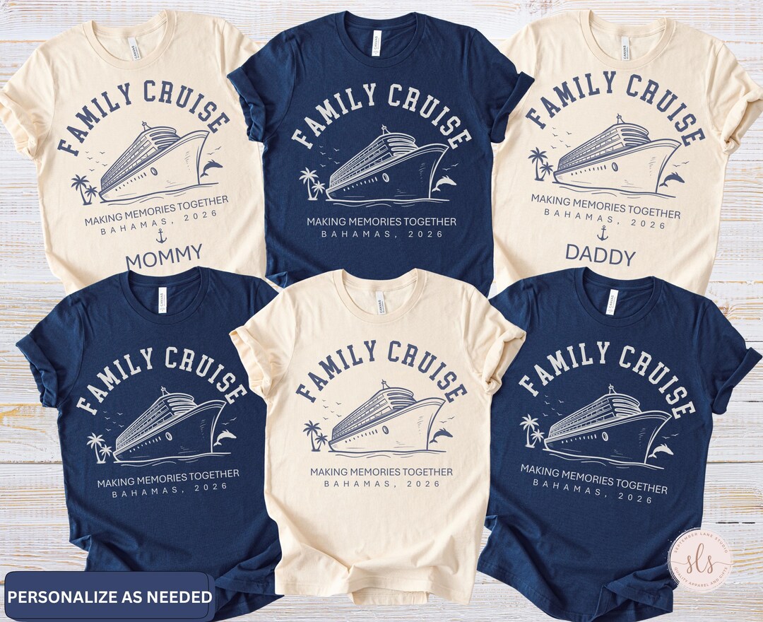 Personalized Family Cruise Matching Shirts, Custom Cruise Vacation ...