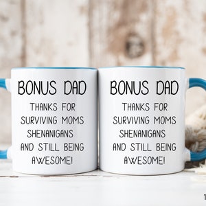 Bonus Dad Fathers Day Gift, Bonus Dad Christmas Gift, Bonus Dad Mug ...