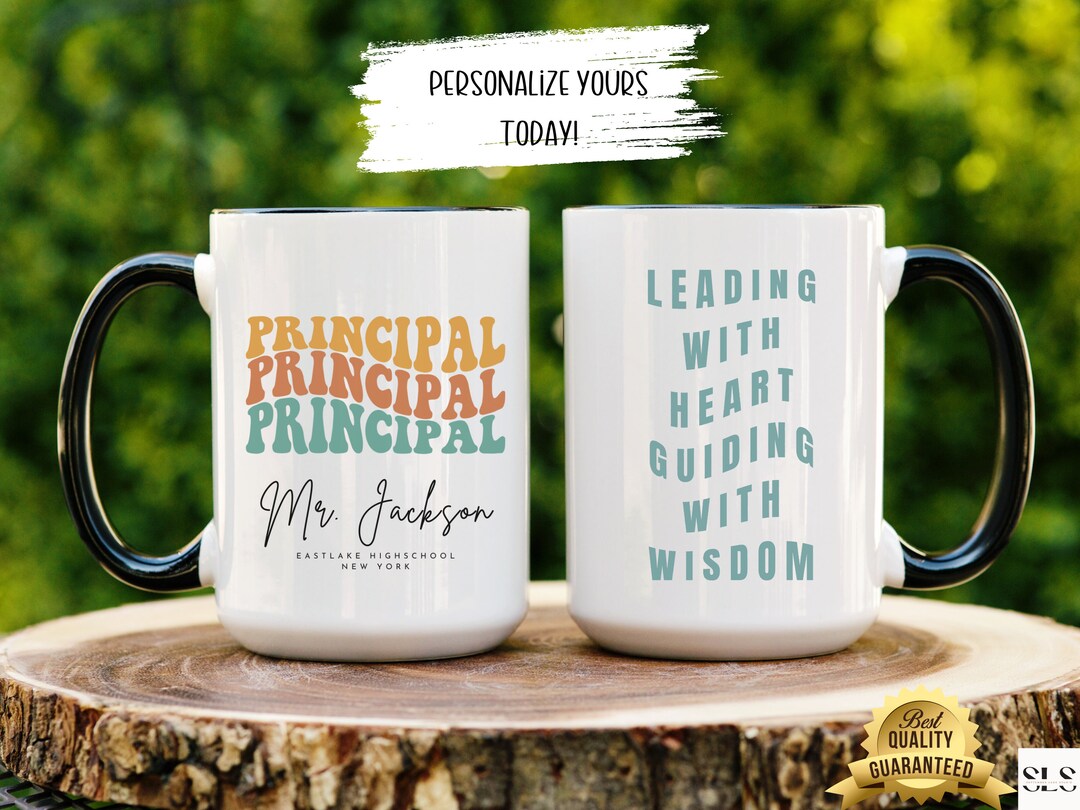 Personalized Principal Gift Mug, Principal Appreciation Gift, School ...