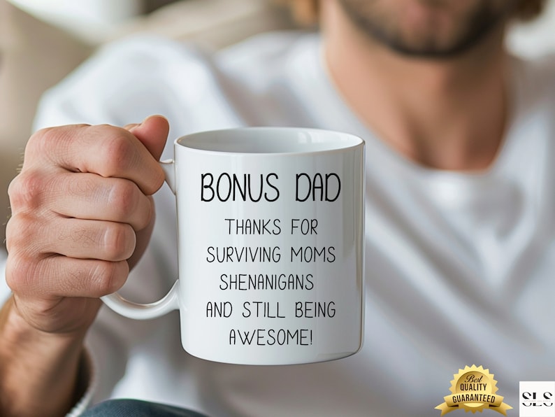 Bonus Dad Fathers Day Gift, Bonus Dad Christmas Gift, Bonus Dad Mug ...