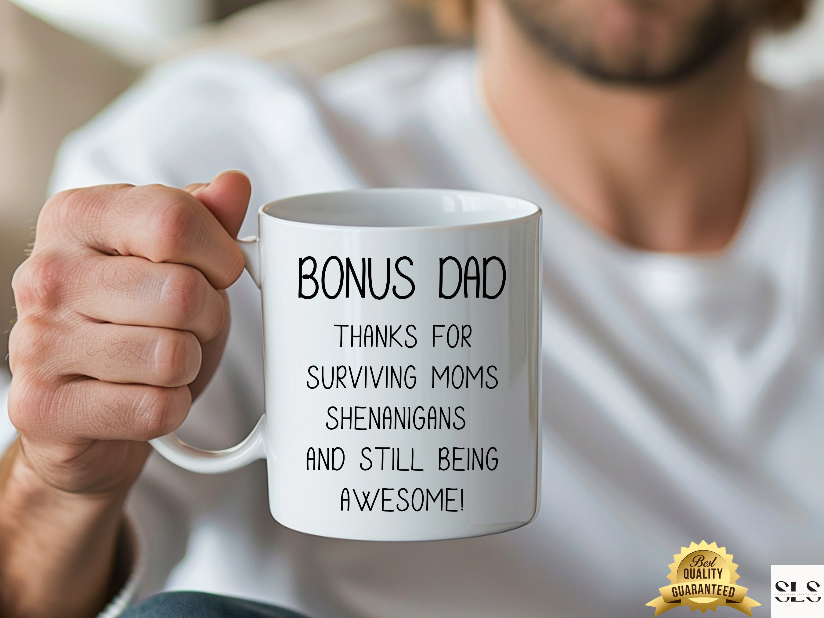 Bonus Dad Fathers Day Gift, Bonus Dad Christmas Gift, Bonus Dad Mug ...