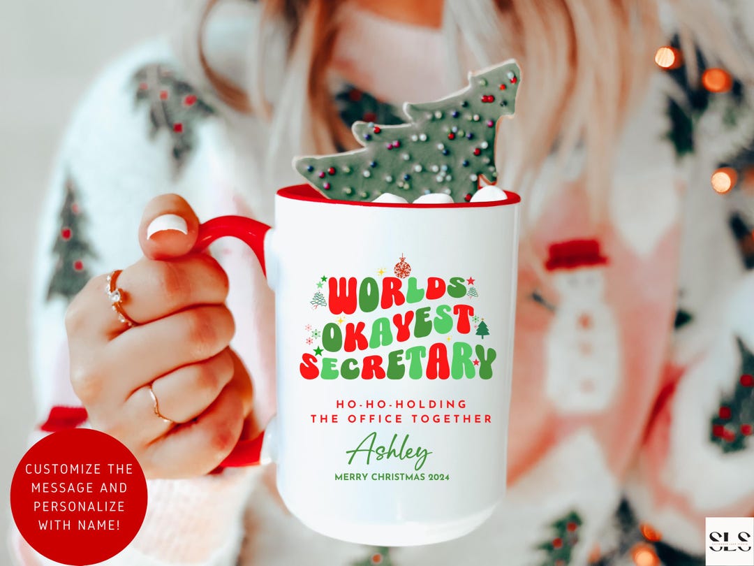 Personalized Secretary Christmas Gift, Custom Secretary Christmas Gift ...