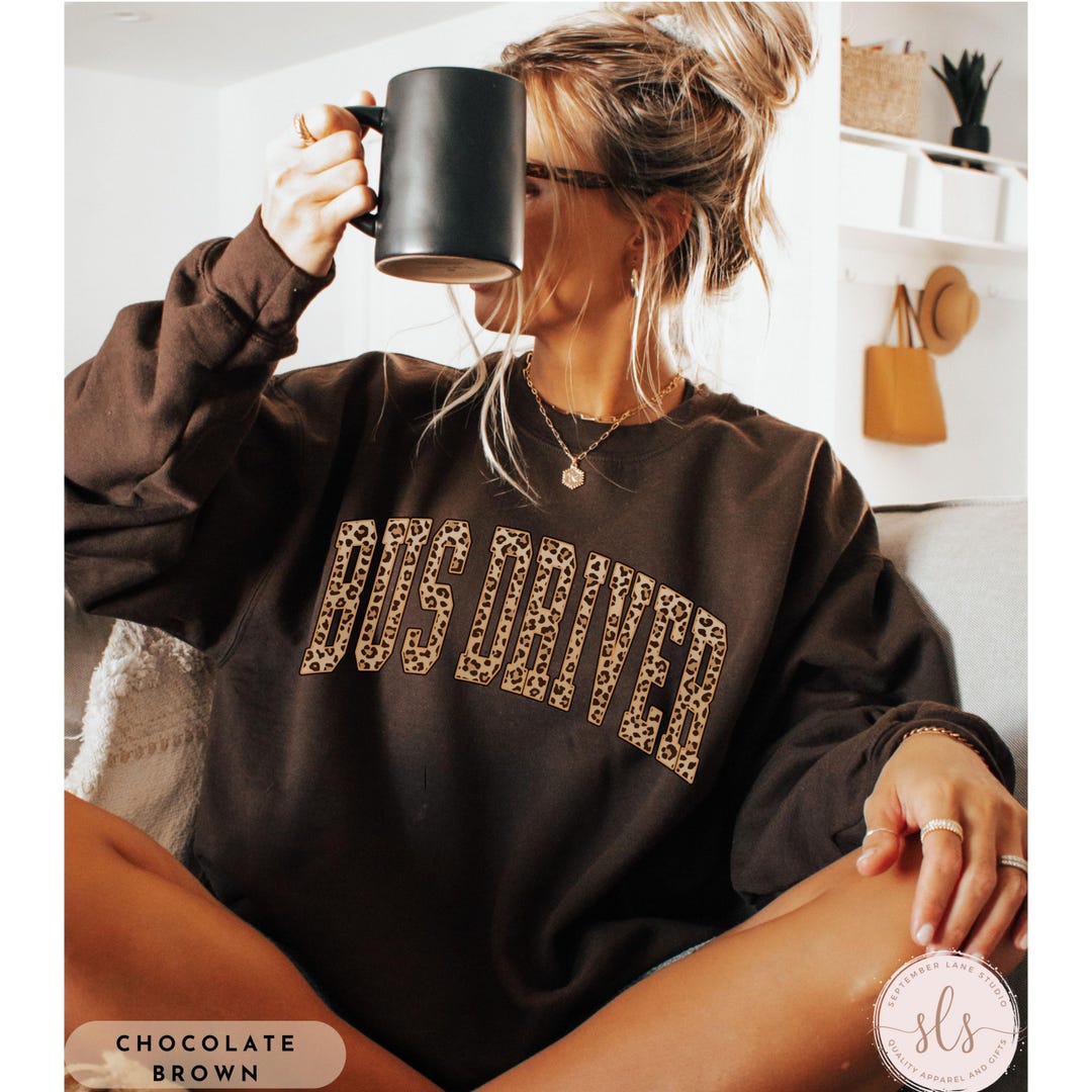 Bus Driver Sweatshirt, Bus Driver Sweater, Cotton Polyester Mix Size S ...