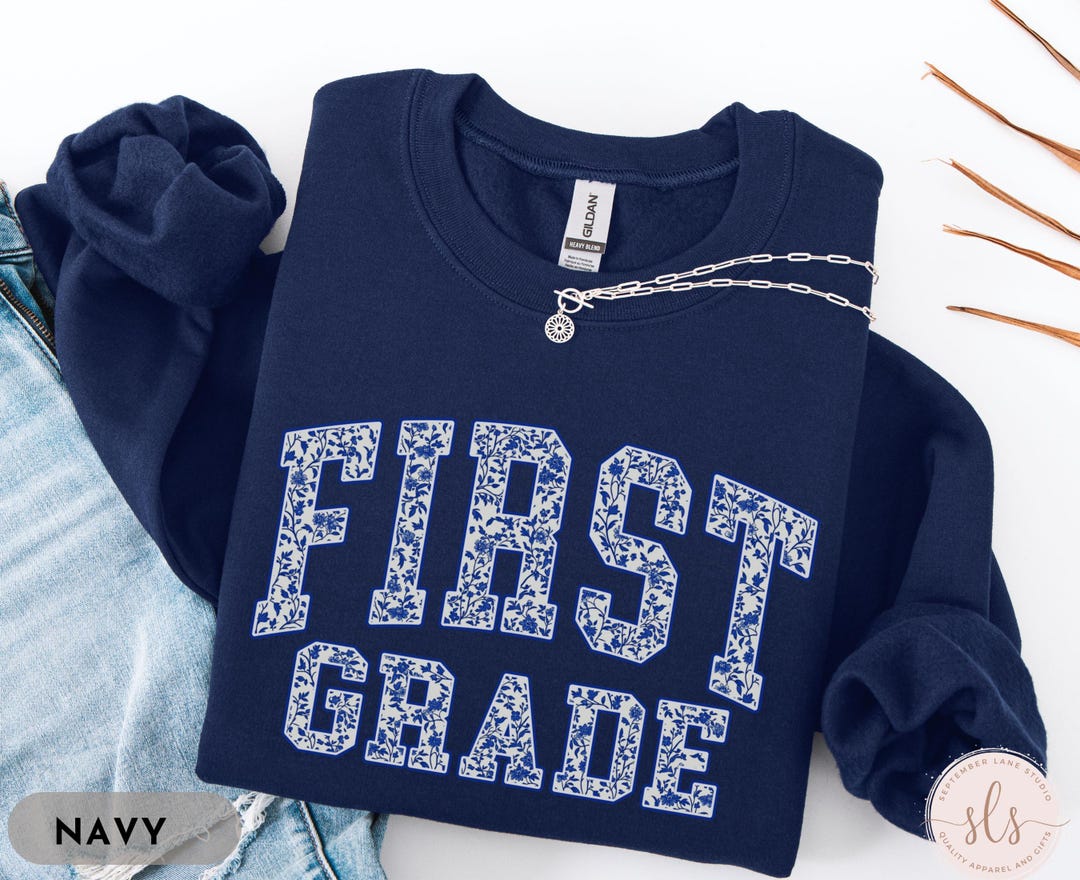 First Grade Teacher Sweatshirt, 1st Grade Sweatshirt, 1st Grade Teacher ...