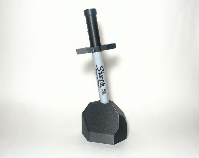 Sharpie Sword Cap With Rock Stand - Etsy