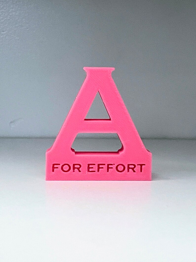A for Effort Gag Participation Trophy Award - Etsy