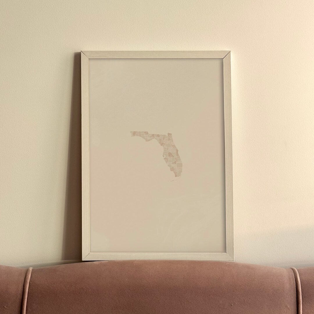 Florida Printable Wall Art Digital Download Modern Wall Art Digital ...