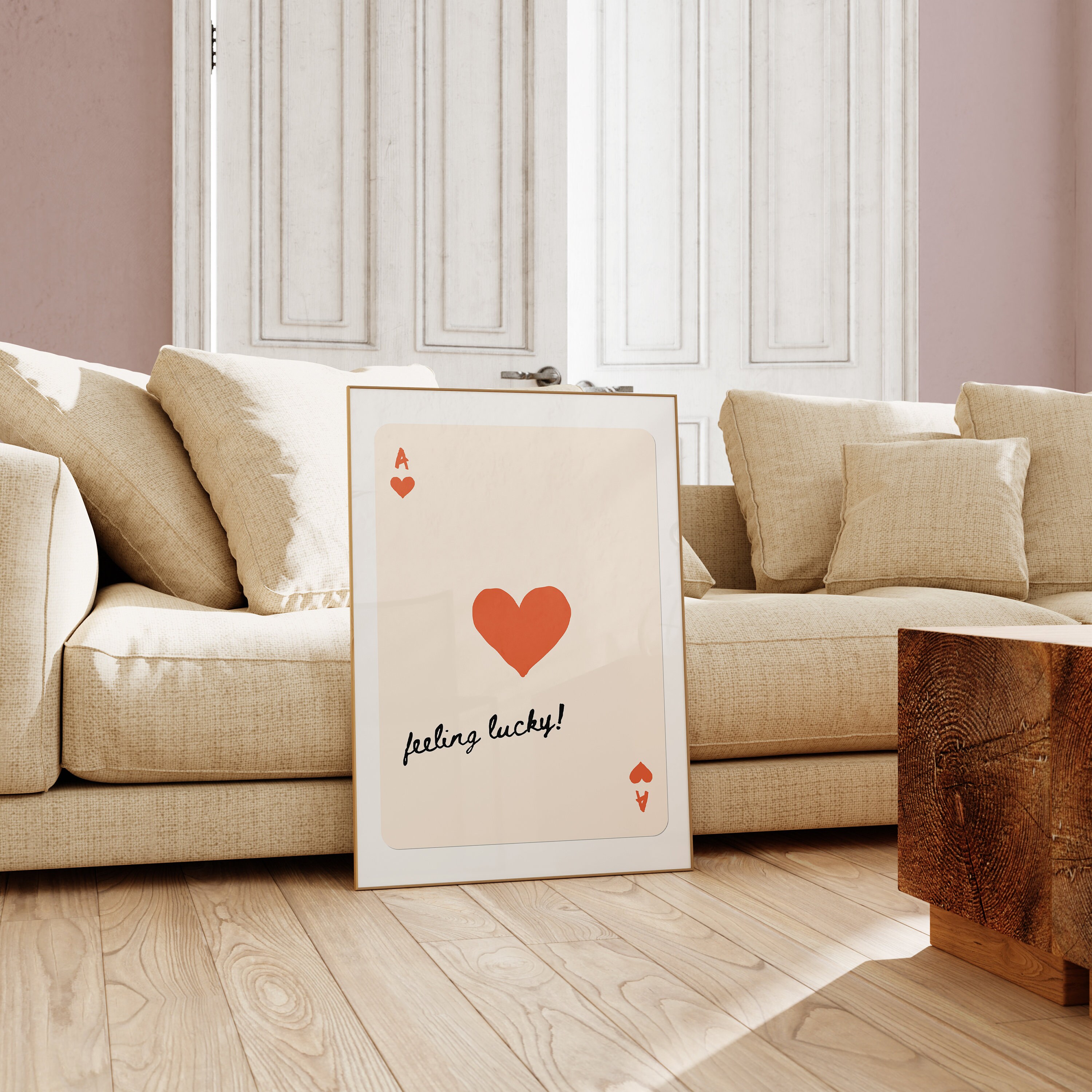 Feeling Lucky!, Aesthetic Digital Art Print for Home and Bedroom - Etsy